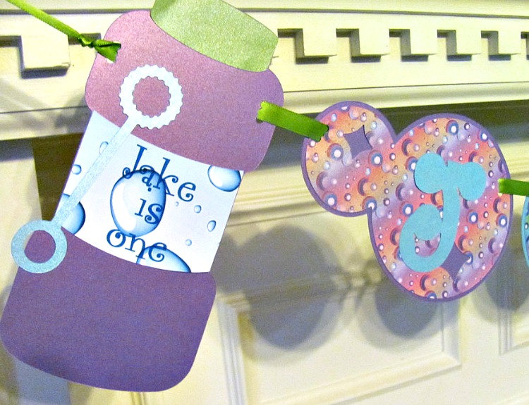 Bubble Birthday Banner With Personalized Name Banner on Luulla